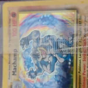 Pokemon | Other | St Edition Holographic Machamp Pokmon Card | Poshmark